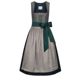 N&uuml;bler Dirndl N&Uuml;BLER "Dirndl midi Lea", Damen, Gr. 44, EURO, gr&uuml;n, Obermaterial: 50% Polyester PES. 50% Viskose CV., Kleider