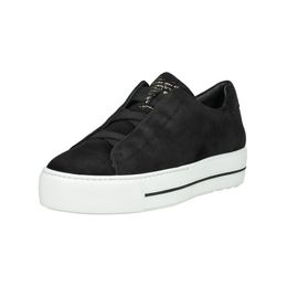 Plateausneaker Paul Green "Paul Green Halbschuhe Leder", Herren, Gr. 40, schwarz, Leder, Schuhe Plateausneaker