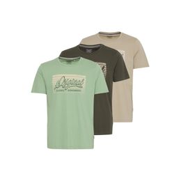 T-Shirt Blend "T-Shirt BHTee", Herren, Gr. S, bunt (mistletoeforestnightcrockery), Web, Obermaterial: 100% Baumwolle CO., regular fit normal, Rundhals, Shirts T-Shirt