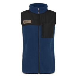 Fleeceweste oxmo "Fleeceweste OXNete", Damen, Gr. L, blau (marineblaus), Obermaterial: 100% Polyester PES., Westen Fleeceweste