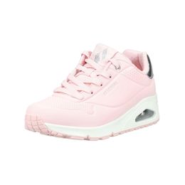 Sneaker Skechers "Skechers Sneaker Lederimitat", Damen, Gr. 40, pink, Lederimitat, Schuhe Sneaker