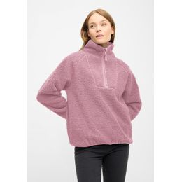 Fleecejacke Derbe "Kuschelby Troyer", Damen, Gr. 36, coral blush, Obermaterial: 100% Polyester, Basic, normal, Jacken Fleecejacke, Fleecepullover, Halfzip, warm, gem&uuml;tlich
