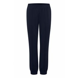 Stoffhose oxmo "Stoffhose OXPearl", Damen, Gr. M, N-Gr, blau (copenhagen night), Obermaterial: 48% Modal CMD. 48% Polyester PES. 4% Elasthan EL., Hosen Stoffhose