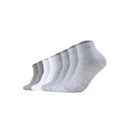 Kurzsocken s.Oliver "Socken 8er Pack", Herren, Gr. 35-38, bunt (grau, wei&szlig;), Obermaterial: 62% Baumwolle CO. 36% Polyester PES. 2% Elasthan EL., Socken