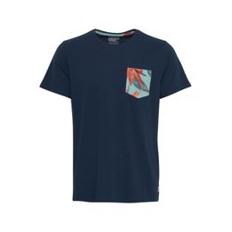 T-Shirt Blend "T-Shirt BHTrop", Herren, Gr. S, blau (marineblaus), Obermaterial: 100% Baumwolle CO., Shirts T-Shirt