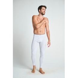 Lange Unterhose Jockey "Spurt Long", Herren, Gr. M, graumelange, Feinripp, Obermaterial: 100% Baumwolle, eng, Unterhosen Lange Unterhose, Y-Fronteingriff, mittlere Bundh&ouml;he, flache N&auml;hte