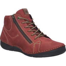 Stiefelette Josef Seibel "Fergey 67, rot", Damen, Gr. 39, rot, Obermaterial: 100% Rindsleder Leather cow., Schuhe Stiefelette