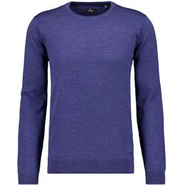 Rundhalspullover Ragman, Herren, Gr. 52, blau, melange, 782, 100% Wolle, Rundhals, Pullover Rundhalspullover