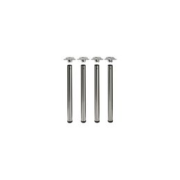 Hettich Set Efua, &oslash; 60 mm x 710 mm - 740 mm Edelstahl Optik (70135)