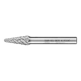 Pferd TOOLS Hartmetall Hochleistungsfr&auml;sstift ALLROUND Rundkegel KEL &Oslash; 08x20mm Schaft-&Oslash; 6mm universal grob (21001025)
