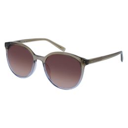 Esprit 40093 | Damen-Sonnenbrille | Fassung: Vollrand, Rund, Edelstahl, Braun | Glasfarbe: Braun