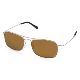 Fielmann BD 313 SUN CL | Herren-Sonnenbrille | Fassung: Vollrand, Quadratisch, Edelstahl, Gold | Glasfarbe: Braun