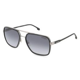 Carrera 256/S | Herren-Sonnenbrille | Fassung: Vollrand, Eckig, Edelstahl, Ruthenium Schwarz | Glasfarbe: Grau