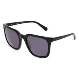 Gant GA7213 | Damen-Sonnenbrille | Fassung: Vollrand, Quadratisch, Kunststoff, Schwarz | Glasfarbe: Grau
