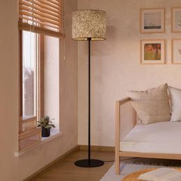 Eglo Stehlampe Butterburn, H&ouml;he 162 cm, beige/gr&uuml;n, Metall/Stoff