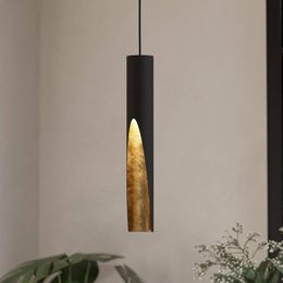 Eglo LED-H&auml;ngeleuchte Barbotto in Schwarz/Gold, 1fl.