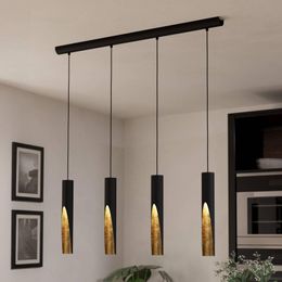 Eglo LED-H&auml;ngeleuchte Barbotto in Schwarz/Gold, 4fl.