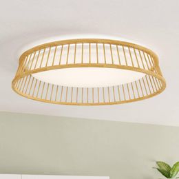 Eglo LED-Deckenlampe Luppineria Holzgeflecht &Oslash;45cm