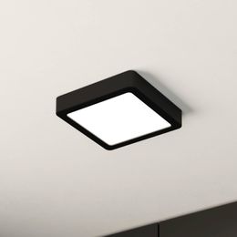 Eglo LED-Deckenlampe Fueva 5 IP44 3000K schwarz 16x16cm