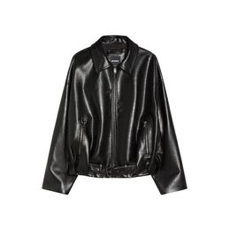 Bershka Between-Season Jacket female Black size S