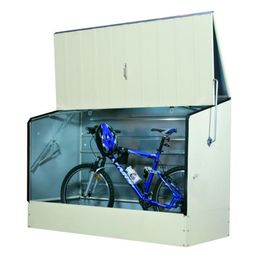 TRIMETALS Fahrradbox hellbeige Metall 89 x 196 x 133 cm