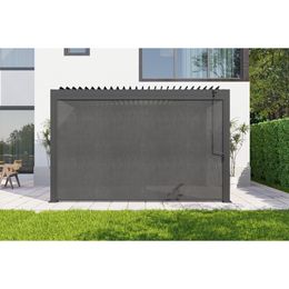 Sonnenschutzrollo f&uuml;r Pergola 'Core 110' anthrazit 4 m