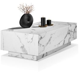 TecTake&reg; Couchtisch, minimalistisches Design, solider Standfu&szlig; f&uuml;r hohe Stabilit&auml;t, inkl. Bodenschoner, Belastbarkeit 45 kg