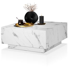 TecTake&reg; Couchtisch, minimalistisches Design, solider Standfu&szlig; f&uuml;r hohe Stabilit&auml;t, inkl. Bodenschoner, Belastbarkeit 45 kg