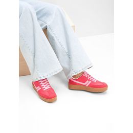 bonprix Plateau-Sneaker im Retrolook, pink, Gr.39, Sportlicher Plateau Sneaker im Retro Look, aus Vegan