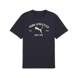 Puma T-Shirt 'Class' Herren Gr&ouml;&szlig;e M navy / wei&szlig;
