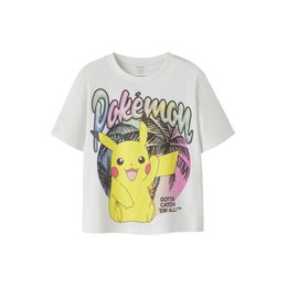 name it T-Shirt 'NKFMuba Pokemon' M&auml;dchen Gr&ouml;&szlig;e 134/140 gelb / pink / schwarz / naturwei&szlig;