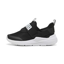Puma Slip On 'Soft Wired 2' Jungen Gr&ouml;&szlig;e 28.5 schwarz / wei&szlig;