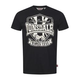 Lonsdale T-Shirt 'STALYBRIDGE' Herren Gr&ouml;&szlig;e M schwarz / wei&szlig;