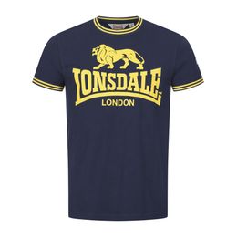 Lonsdale T-Shirt 'LEES' Herren Gr&ouml;&szlig;e L navy / gelb