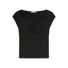 Bershka T-Shirt Damen Gr&ouml;&szlig;e XS schwarz