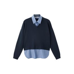 Mango Pullover 'CHIARA' Damen Gr&ouml;&szlig;e XS blau / navy / wei&szlig;
