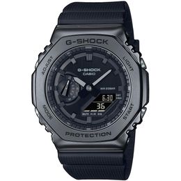 Chronograph Casio G-SHOCK, schwarz (schwarz, anthrazit), Armbanduhren, Damen, Chronograph, Quarzuhr,Armbanduhr,Herrenuhr,digital, bis 20 bar wasserd.Resinarmband