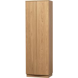 Buffet Woood "Woood ZUMA HOCHSCHRANK 67 CM EICHE FURNIER TRANSPARENT [fsc]", braun, B:67cm H:210cm T:46cm, FSC-zertifizierter Holzwerkstoff, Schr&auml;nke, Buffet, Hochschrank aus Eichenfurnier mit zeitlosem Design und Maserung