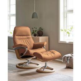 stressless "Sunrise" mit Signature Base, Gr&ouml;&szlig;e M, Gestell Eiche, in 2 Bezugsqualit&auml;ten lieferbar