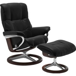 stressless "Mayfair" Set, Relaxsessel mit Hocker, mit Hocker, mit Signature Base, Gr&ouml;&szlig;e S, M & L, Gestell Braun