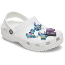 Schuhanstecker Crocs "Jibbitz&trade; Stitch Tropical", Jungen, grau (grau lila), PVC, Schuhzubeh&ouml;r Schuhanstecker, Charm, Anstecker, Schuh-Anstecker von Lilo und Stich