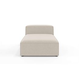 Chaiselongue OTTO HOME "XL HAILY extra tief Loungem&ouml;bel zum Relaxen, Ma&szlig;e B/T/H: 100/160/72 cm", beige (hellbeige), B:100cm H:72cm T:160cm, 100% Polyester, Sofas, Chaiselongue, als Modul oder separat verwendbar, f&uuml;r individuelle Zusammenstellung
