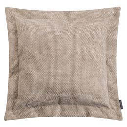 Dekokissen MAGMA HEIMTEX "ARLO Flatterkissen", taupe, unifarben, B:70cm H:8cm L:70cm, Chenille, Faserb&auml;llchen (Polyester), Polyester, Dekokissen_Sitzkissen_Kissenh&uuml;llen, Elegantes Zierkissen mit samtiger Struktur und zeitlosem Design