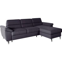 Sit & More Ecksofa SIT & MORE "Sorano L-Form", grau (anthrazit), B:250cm H:88cm T:161cm, Sofas, Ecksofa, wahlweise mit Bettfunktion und Bettkasten