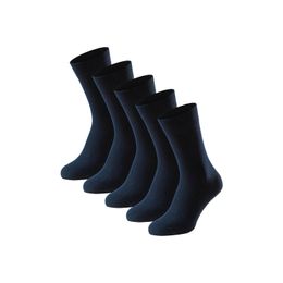Kurzsocken Schiesser "Socken Bluebird 5er Pack", Herren, Gr. 39-42, blau, Obermaterial: 77% Baumwolle CO. 22% Polyamid PA. 1% Elasthan EL., Socken