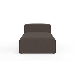 Chaiselongue OTTO HOME "XL HAILY extra tief Loungem&ouml;bel zum Relaxen, Ma&szlig;e B/T/H: 100/160/72 cm", braun, B:100cm H:72cm T:160cm, 100% Polyester, Sofas, Chaiselongue, als Modul oder separat verwendbar, f&uuml;r individuelle Zusammenstellung