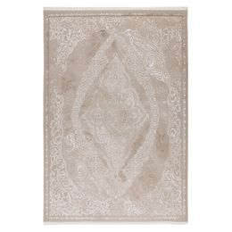 Teppich Kayoom "Stage 425", beige, B:200cm H:11mm L:290cm, Polypropylen, Teppiche, Teppich, weicher Kurzflor, Orient Optik, Wohnmzimmer
