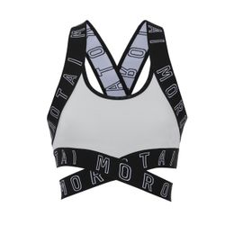 Sport-BH MOROTAI "MOROTAI Damen MOROTAI Cross Bra", Damen, Gr. S, Cup 0, light grau, 90% Polyester, 10% Elasthan, BHs Sport-BH