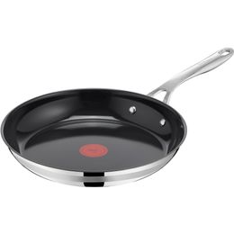 Bratpfanne Tefal "Jamie Oliver Smart Cook", edelstahl, schwarz, B:29,5cm H:9,3cm L:50cm &Oslash;:28cm, Pfannen, Bratpfanne, Antihaftbeschichtete Keramikoberfl&auml;che, Thermo-Spot, Induktion