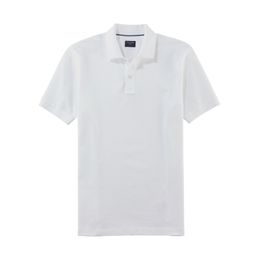 Poloshirt OLYMP "Casual", Herren, Gr. L, wei&szlig;, Piqu&eacute;, Obermaterial: 100% Baumwolle, Shirts